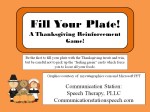 FREEBIE Friday: Fill Your Plate: Thanksgiving Reinforcement Game ...